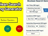 Boolean Search String Generator